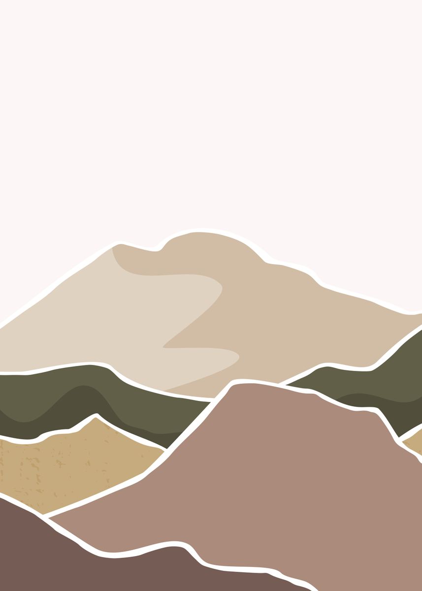 'Adventure camping mountain' Poster by Human Shadow | Displate