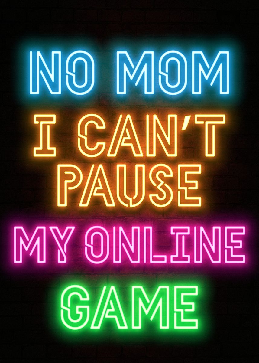 'Gamers quotes quoteGamers ' Poster, picture, metal print, paint by ...