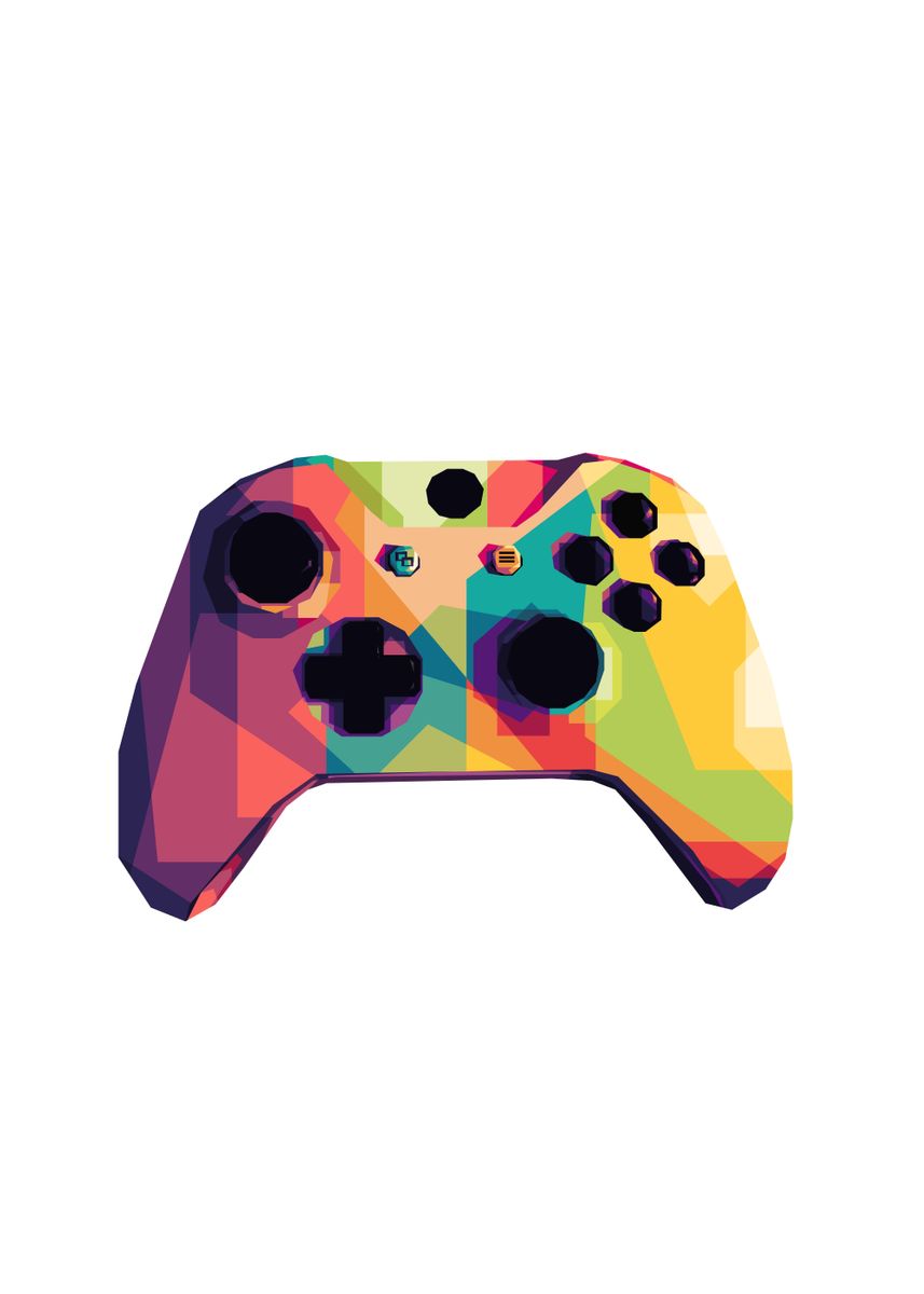 'Controller Consol' Poster by Color Work | Displate