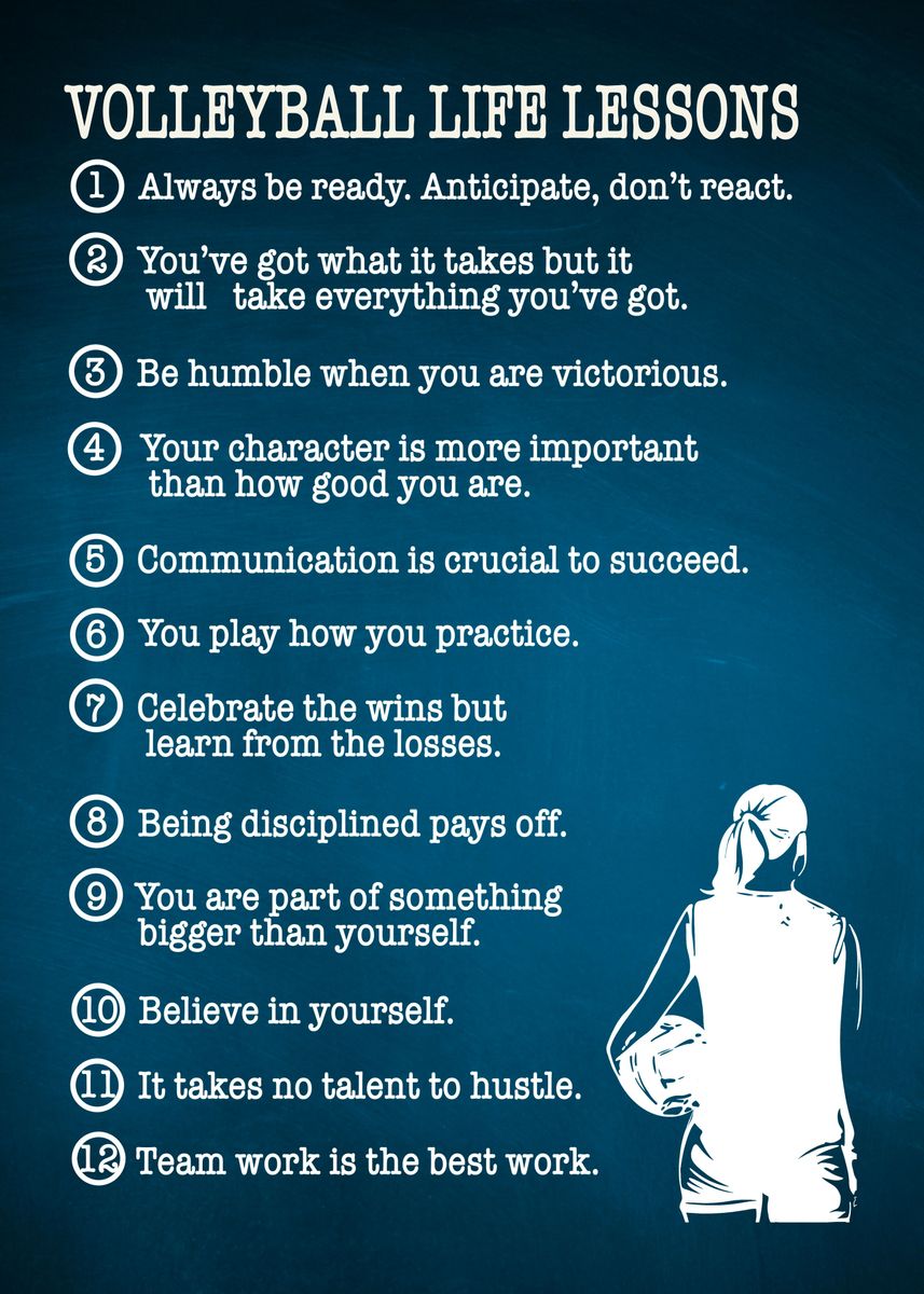 'Vollyball life lessons' Poster, picture, metal print, paint by Lardis ...