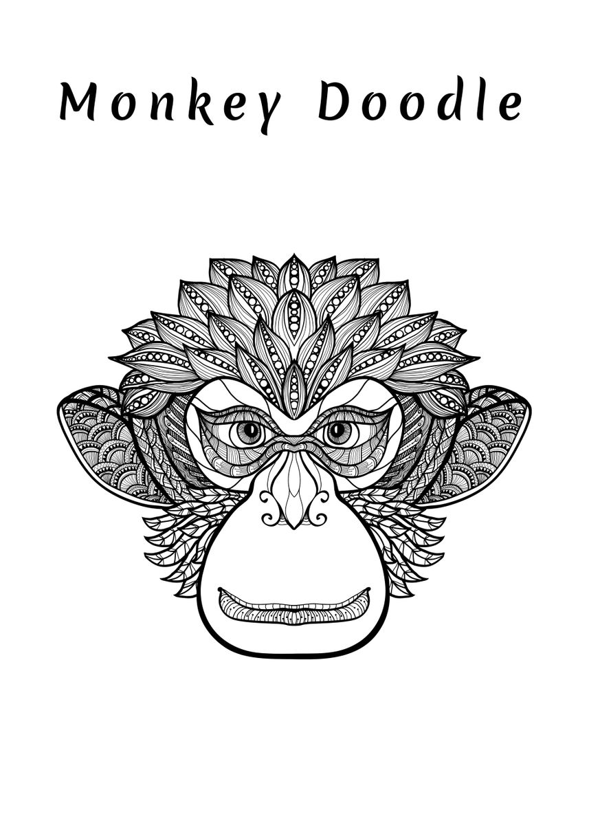'Monkey Doodle ' Poster by AlycePreston | Displate