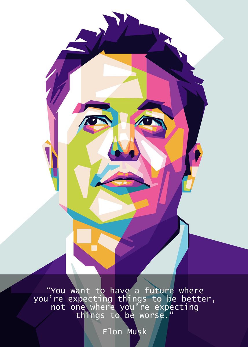 'Quotes Elon musk' Poster, picture, metal print, paint by Dede ...