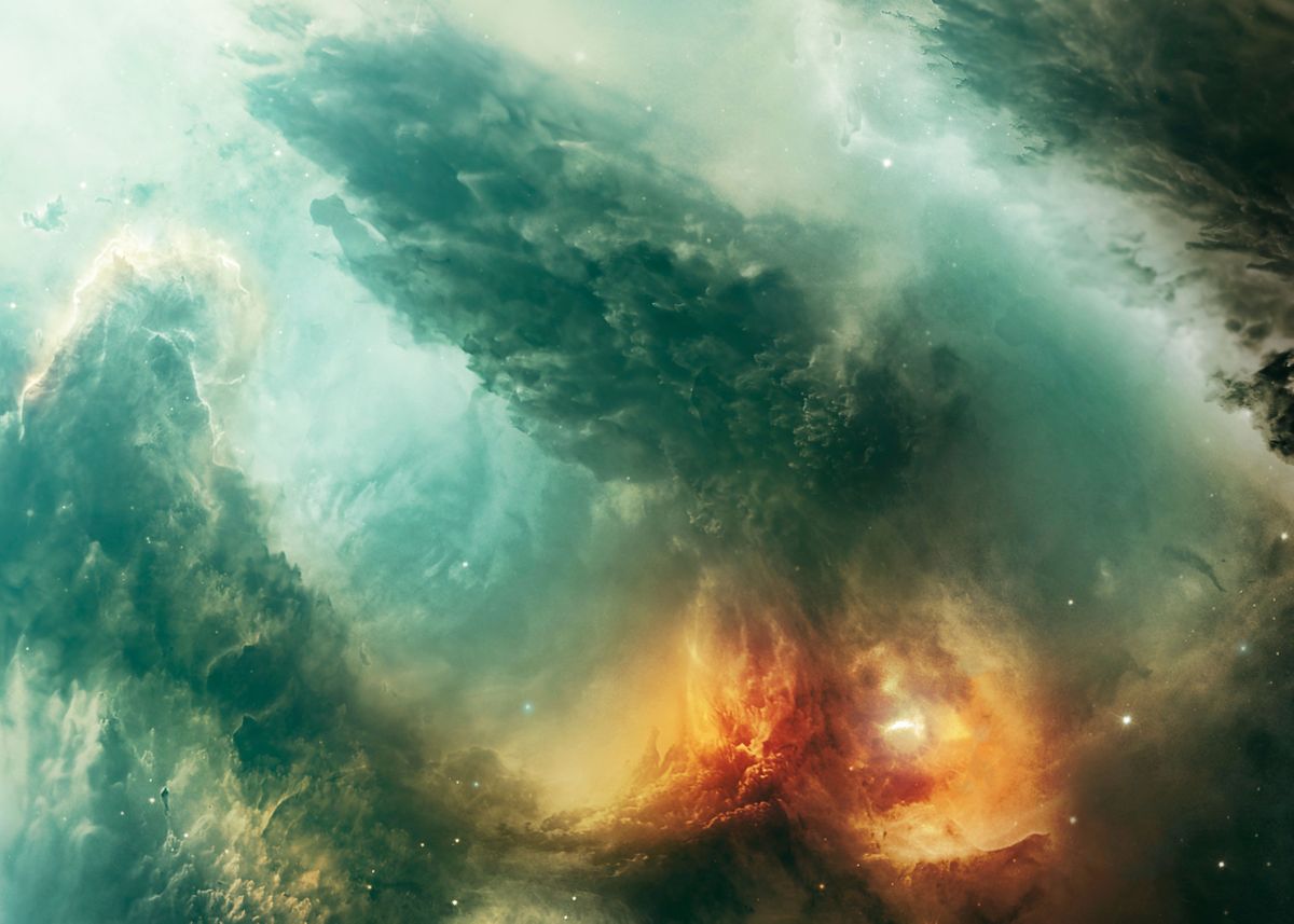 'Phoenix nebula' Poster by Oleg Danylenko | Displate