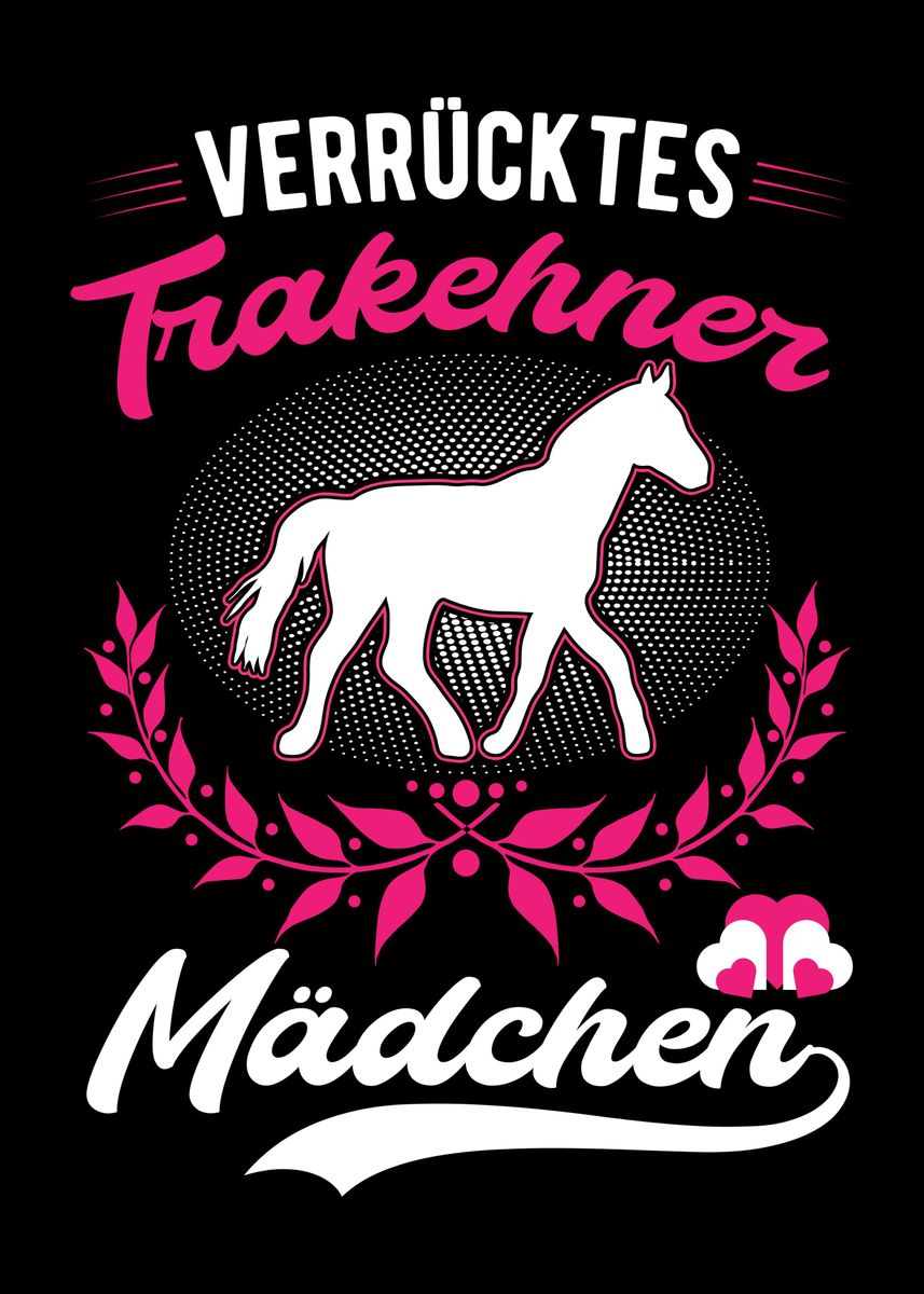 'Trakehner Mdchen' Poster, picture, metal print, paint by ...