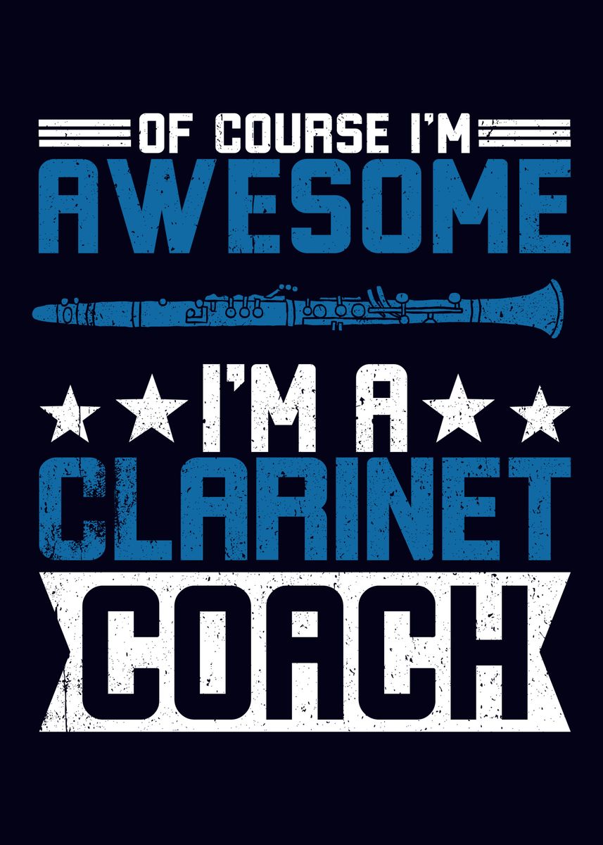 'Clarinet Teacher Clarinets' Poster, picture, metal print, paint by ...