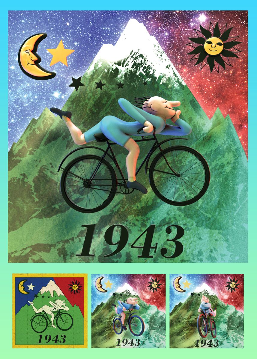 'LSD 3D' Poster, picture, metal print, paint by Psyl0 | Displate