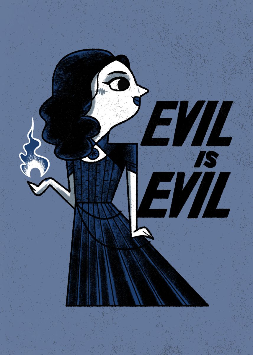 'Evil Is Evil' Poster, picture, metal print, paint by The Witcher ...