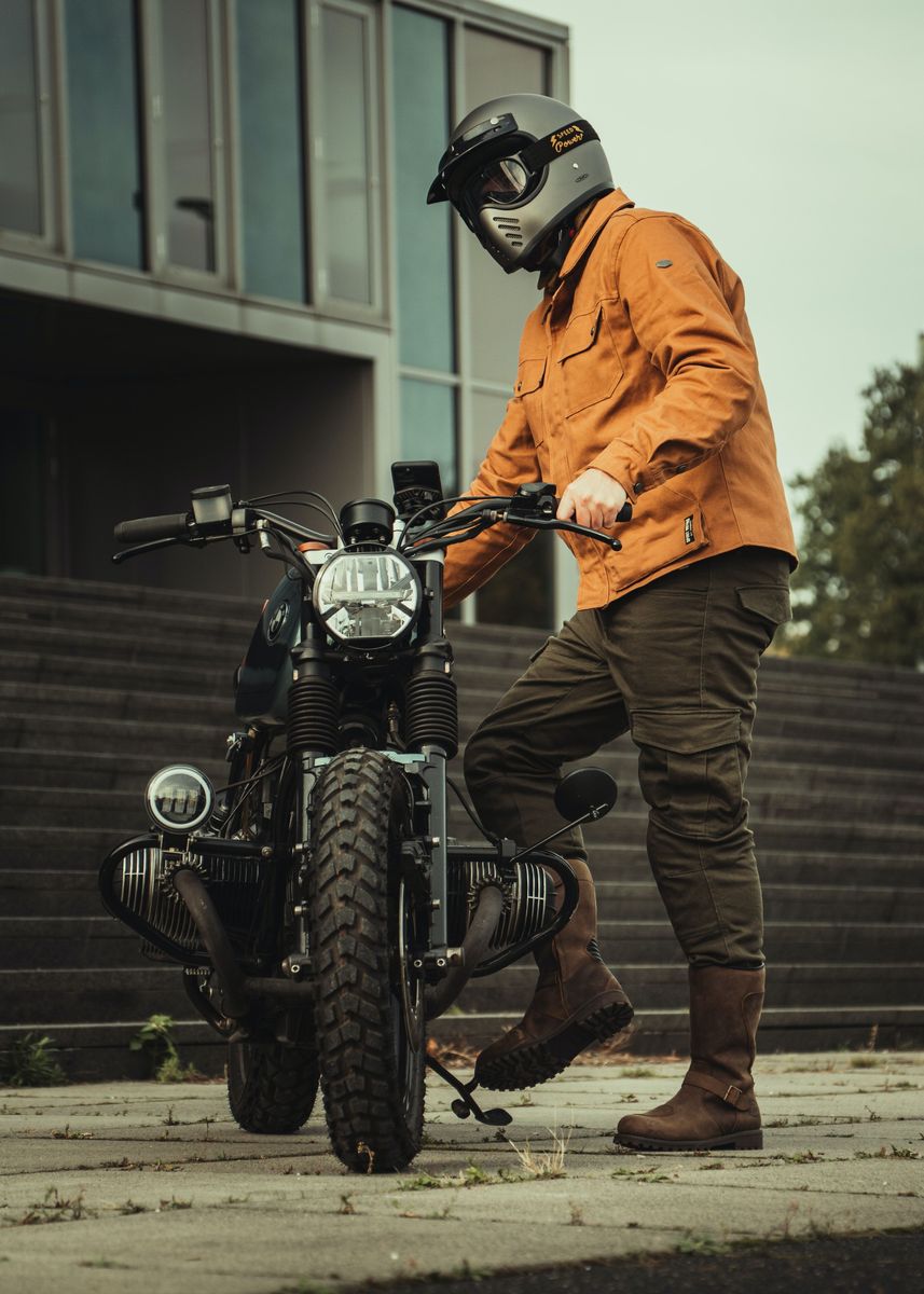 'Scrambler Rider' Poster by ALPHA Nolan | Displate