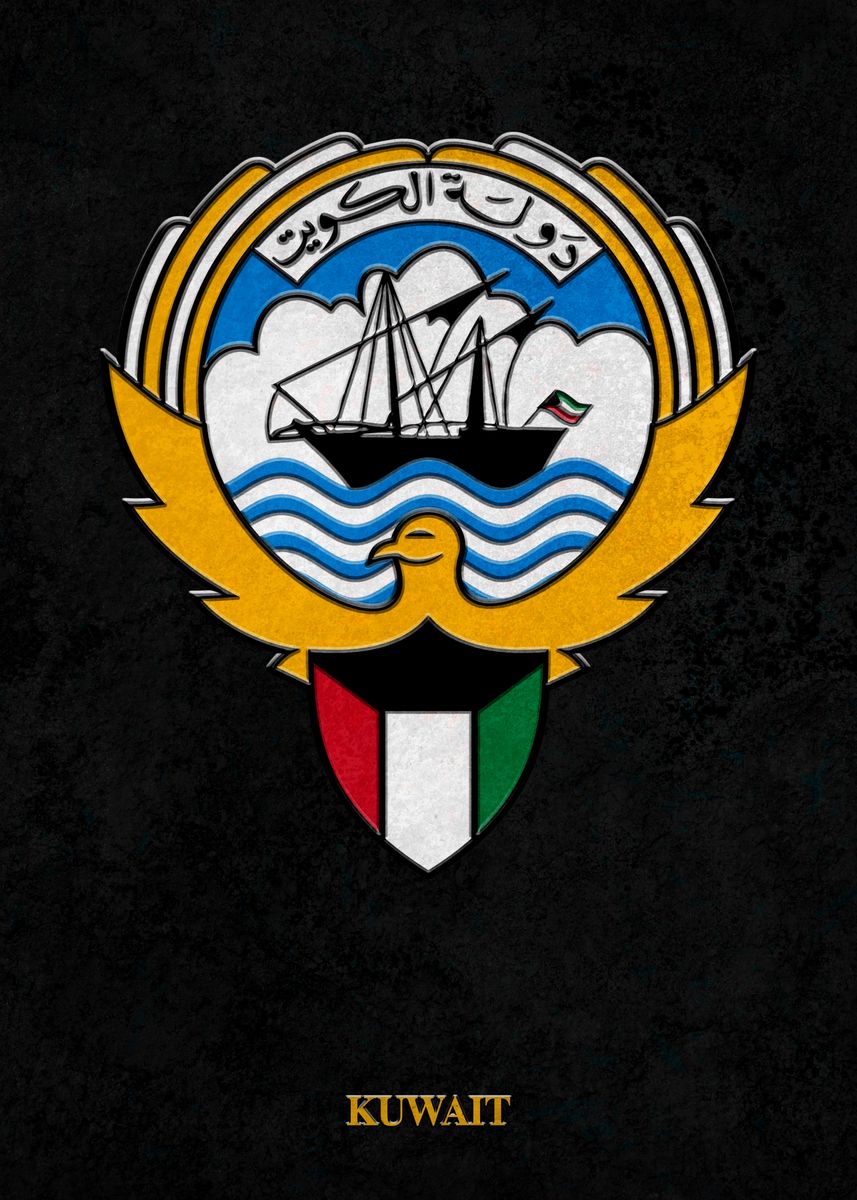 'Arms of Kuwait' Poster by Ferit Kurt | Displate