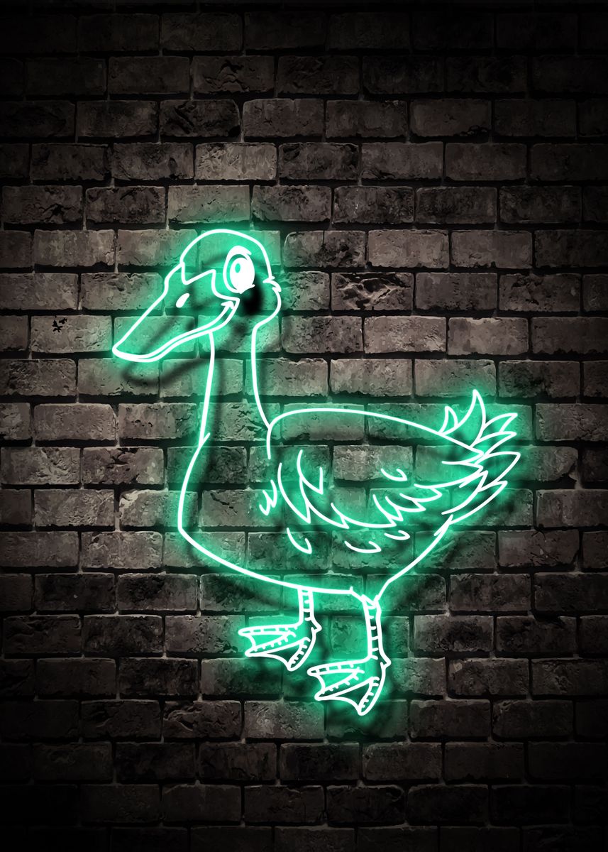 'Animal Duck' Poster, picture, metal print, paint by Osman Conner ...