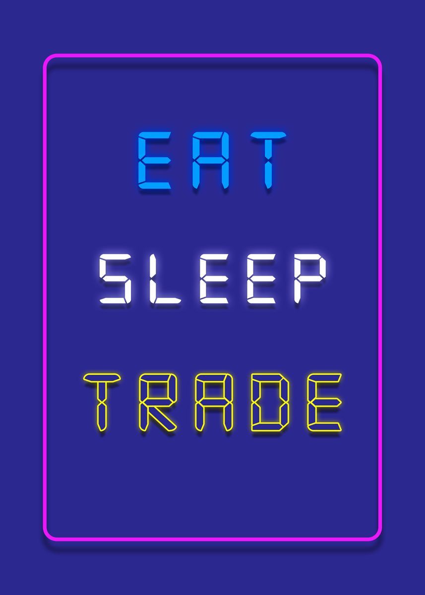 'TRADE NEON' Poster, picture, metal print, paint by Zacky Mrf | Displate