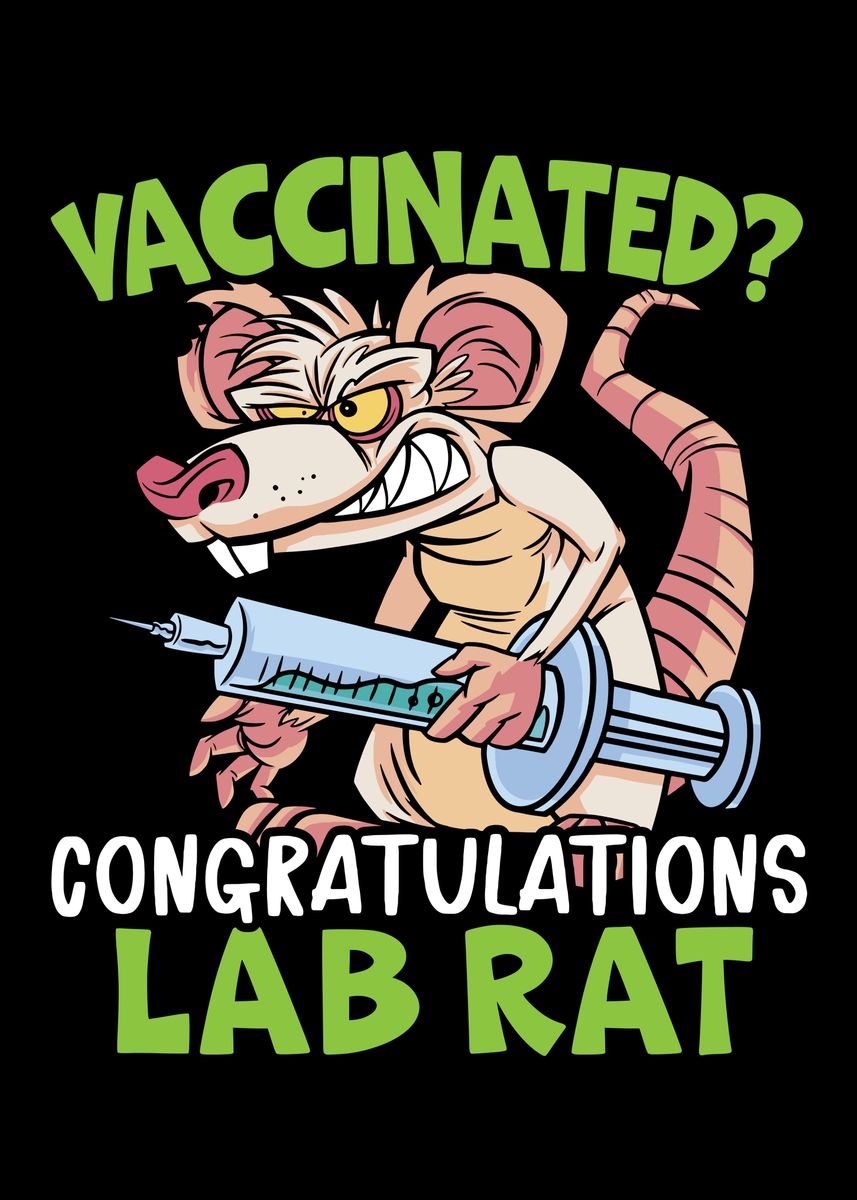 'Congratulations Lab Rat' Poster, picture, metal print, paint by NAO ...