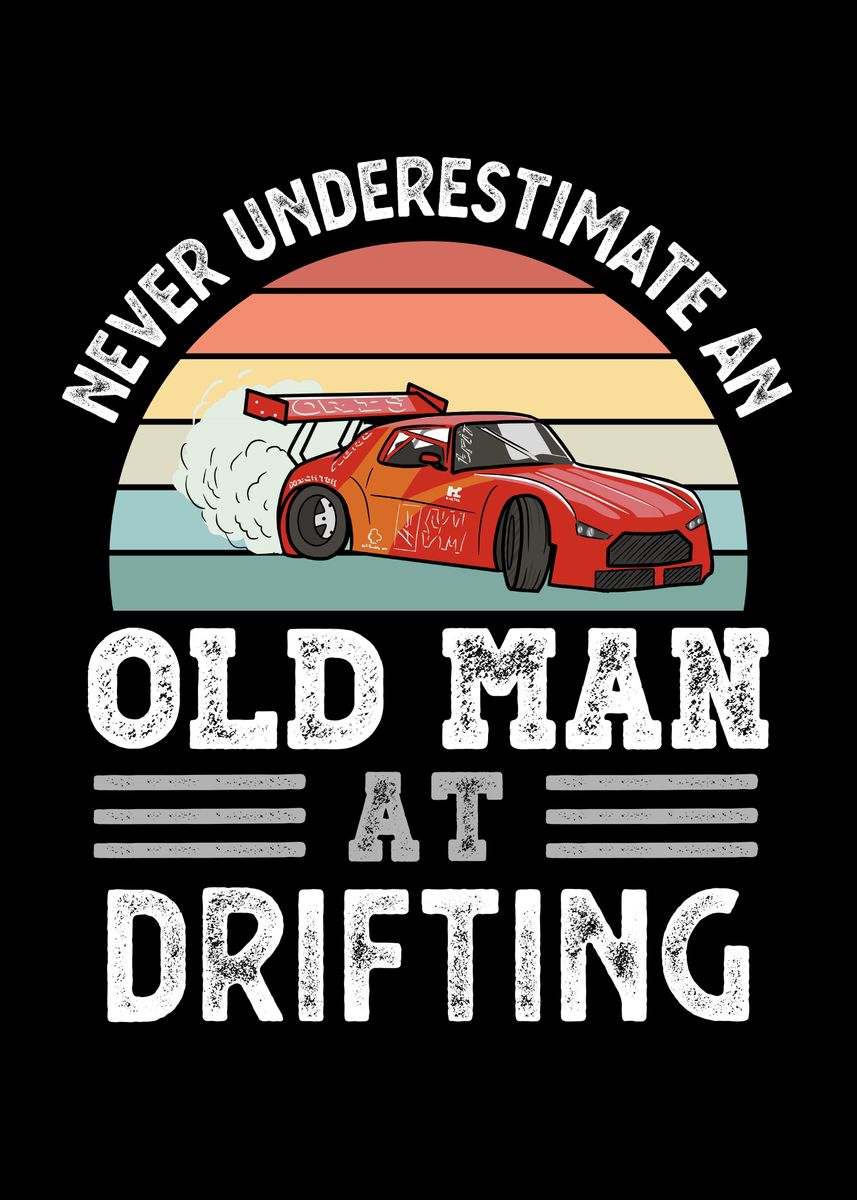 'Old Man at Drifting' Poster, picture, metal print, paint by Phil ...