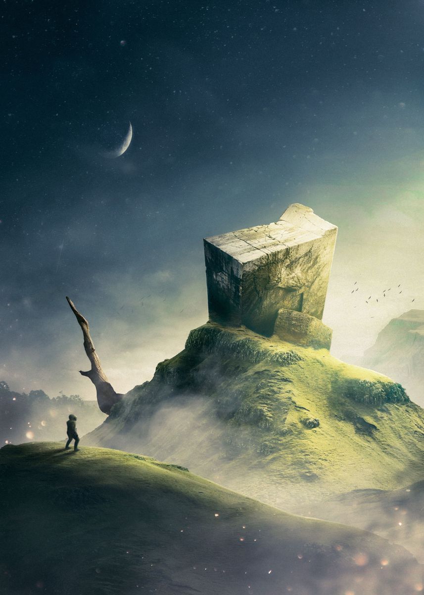 'Seeker' Poster, picture, metal print, paint by Vin Designs | Displate