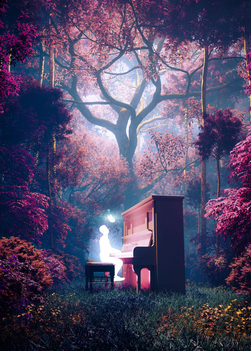 'Serinity' Poster, picture, metal print, paint by Icosphere | Displate