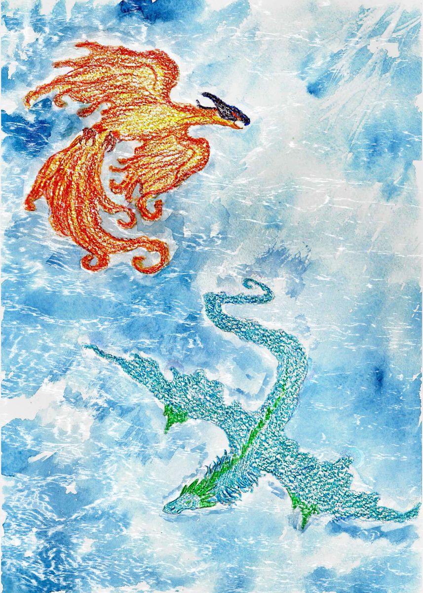 'Sea Sky' Poster, picture, metal print, paint by dogodart Naoki ...