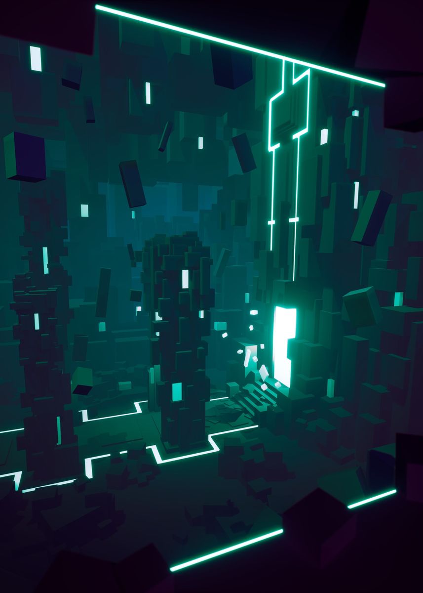 'Kaash V09' Poster, picture, metal print, paint by Julien Louche | Displate