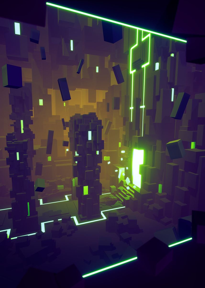 'Kaash V06' Poster, picture, metal print, paint by Julien Louche | Displate