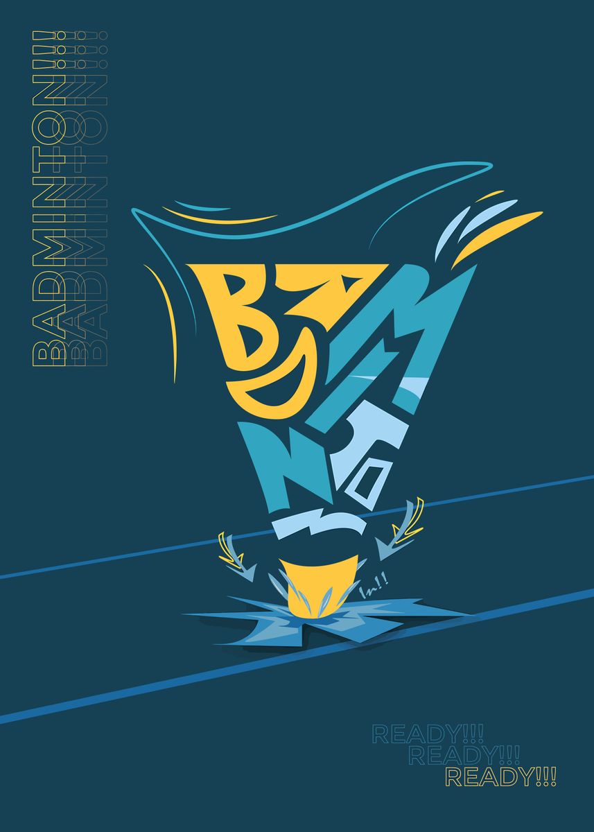 'Badminton shuttle' Poster, picture, metal print, paint by Berserk 1997 ...