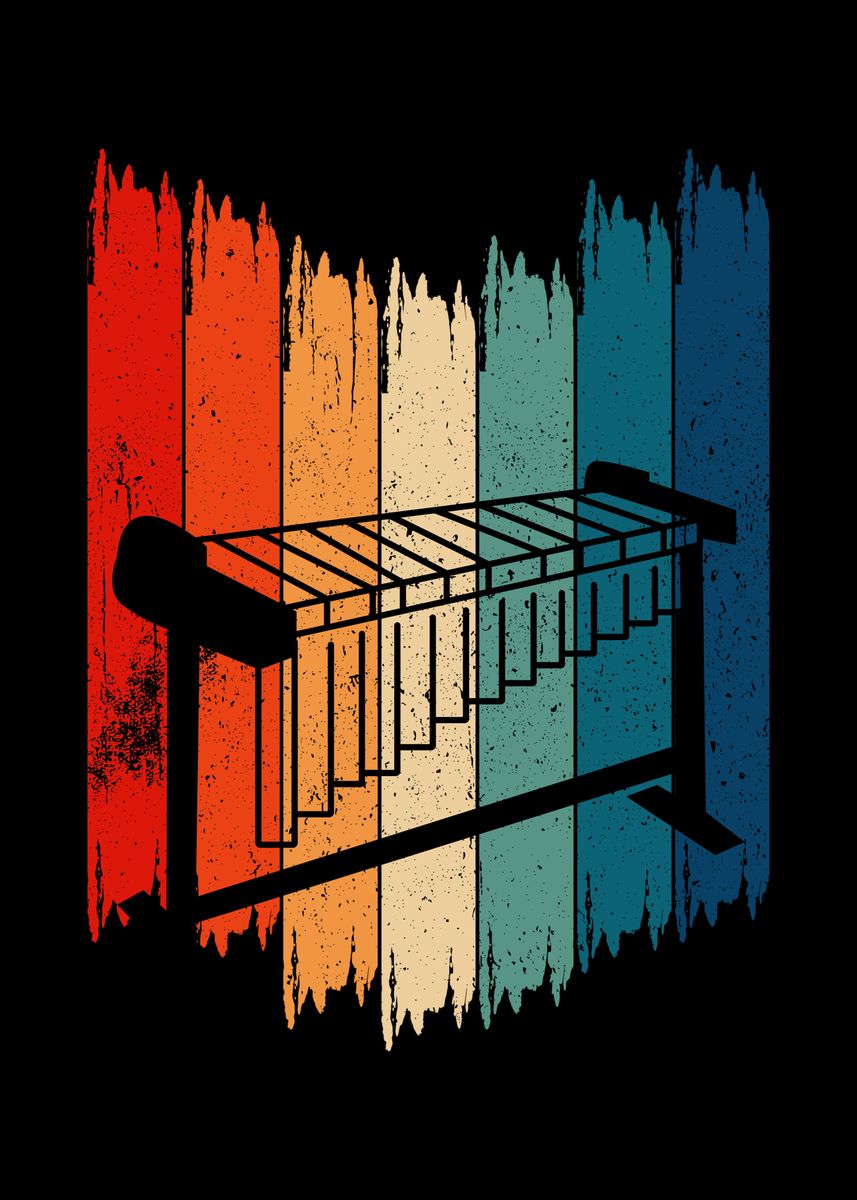 'Retro Vibraphone Vintage' Poster, picture, metal print, paint by MzumO ...