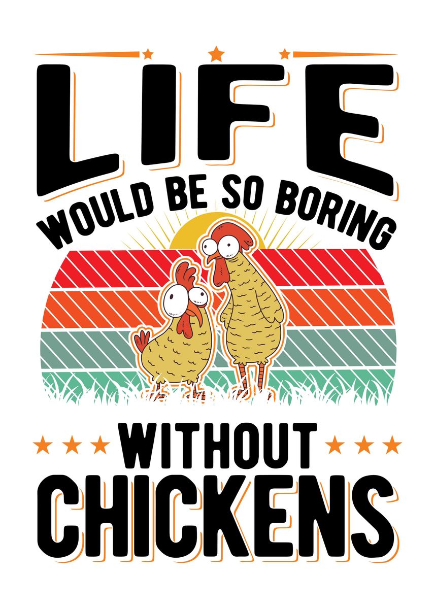 'Chicken Gift' Poster by FavoritePlates | Displate