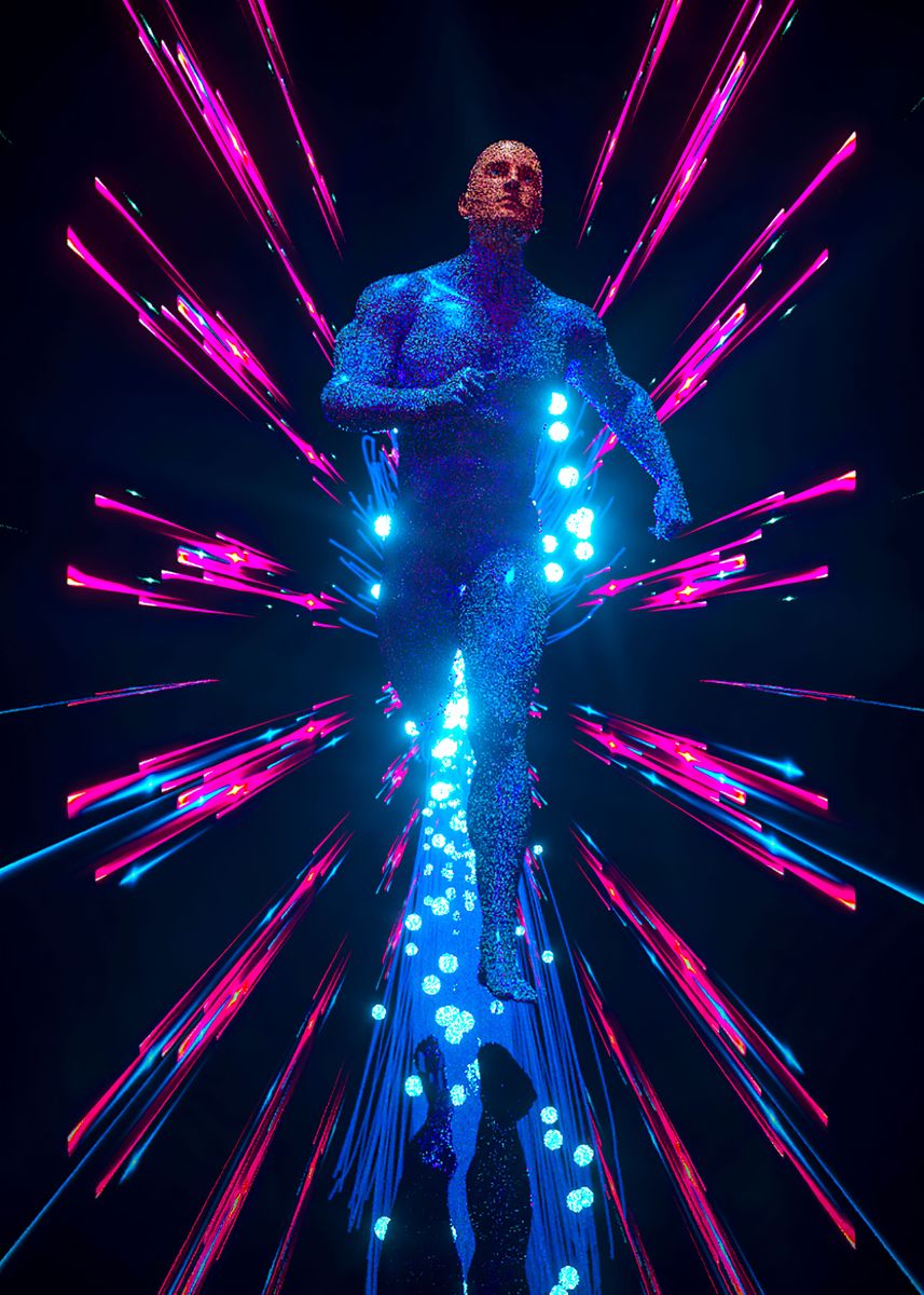 'The Speed Force' Poster, picture, metal print, paint by Diego The ...