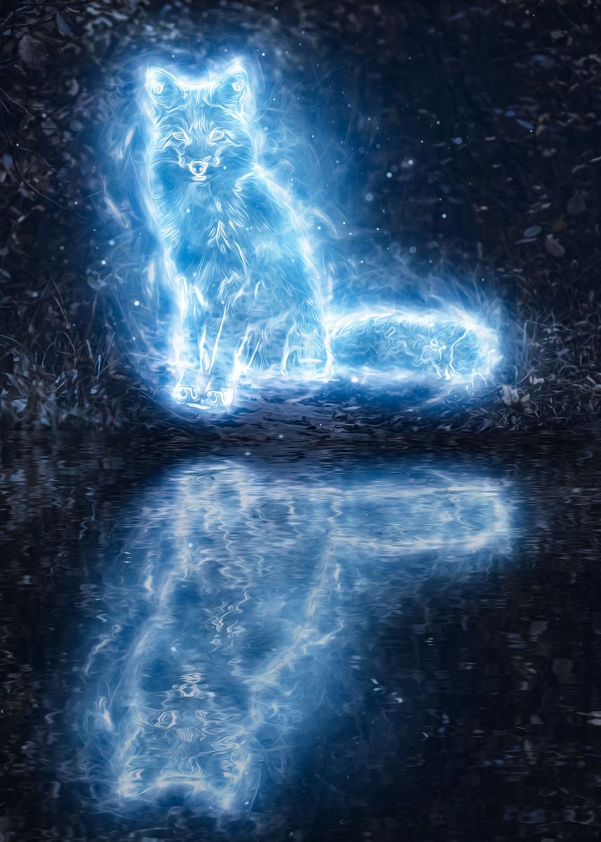 'Magical Fox Spirit' Poster, picture, metal print, paint by Lunaris ...