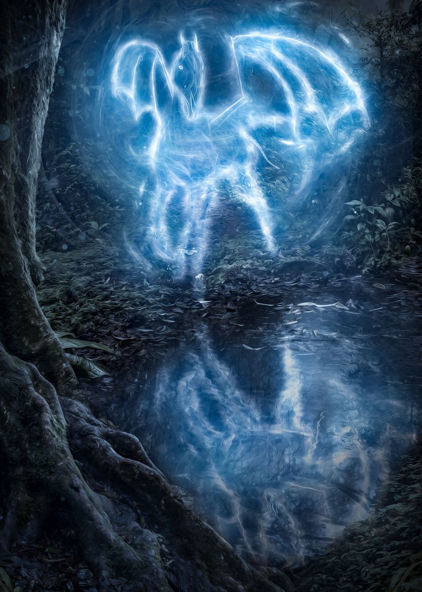 'Mystical Creature Spirit' Poster, picture, metal print, paint by Freya ...