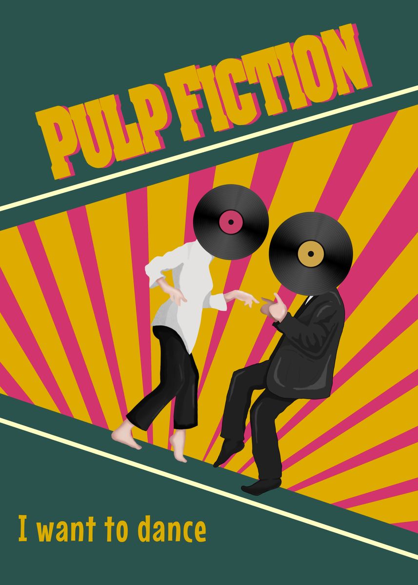 'Pulp fiction retro style' Poster, picture, metal print, paint by Magic ...