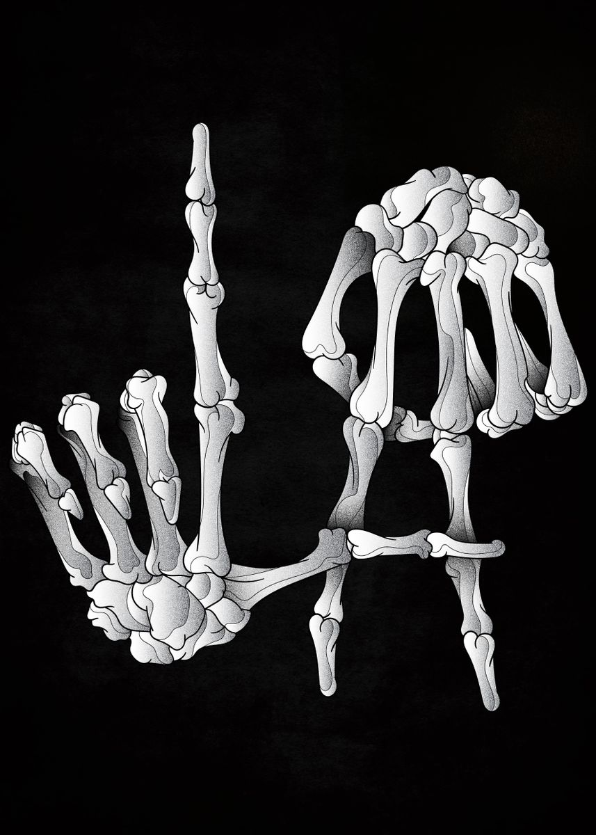 'los angeles sign' Poster, picture, metal print, paint by almost seven ...