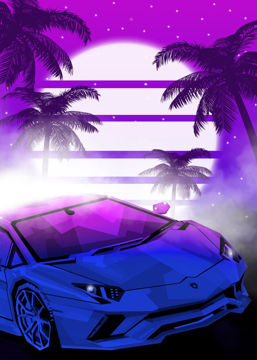 'Lambo SV' Poster by Ayu Studio | Displate
