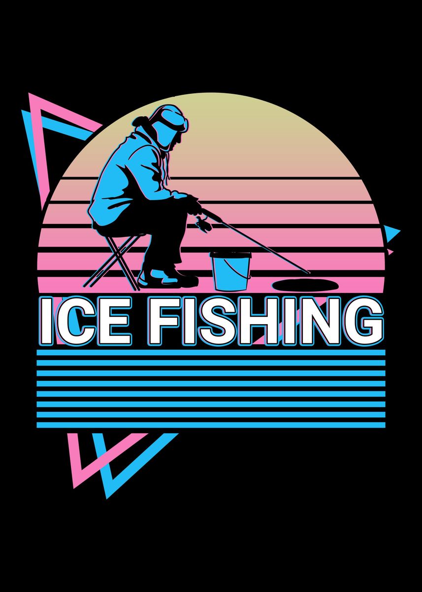'Ice Fishing' Poster, picture, metal print, paint by AestheticAlex ...