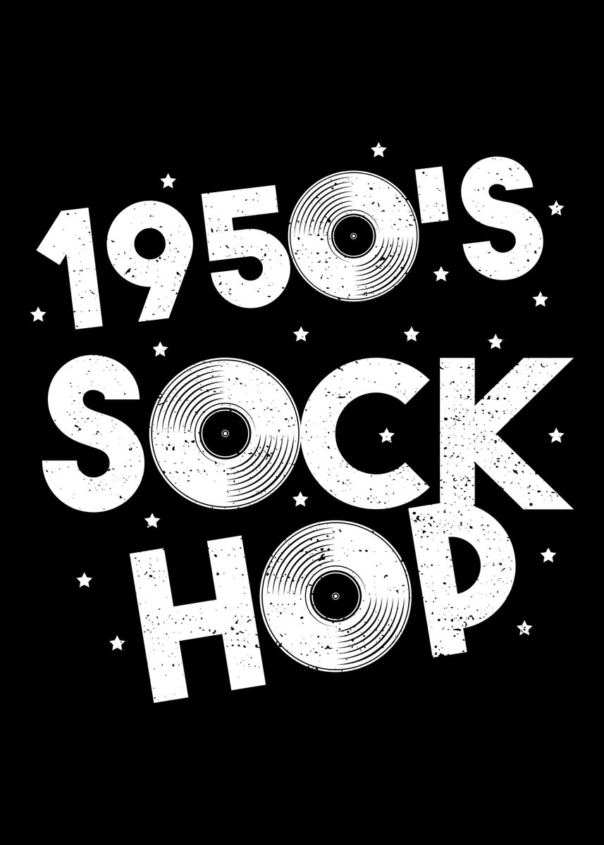 '1950s Sock Hop' Poster by DesignsByJnk5 | Displate