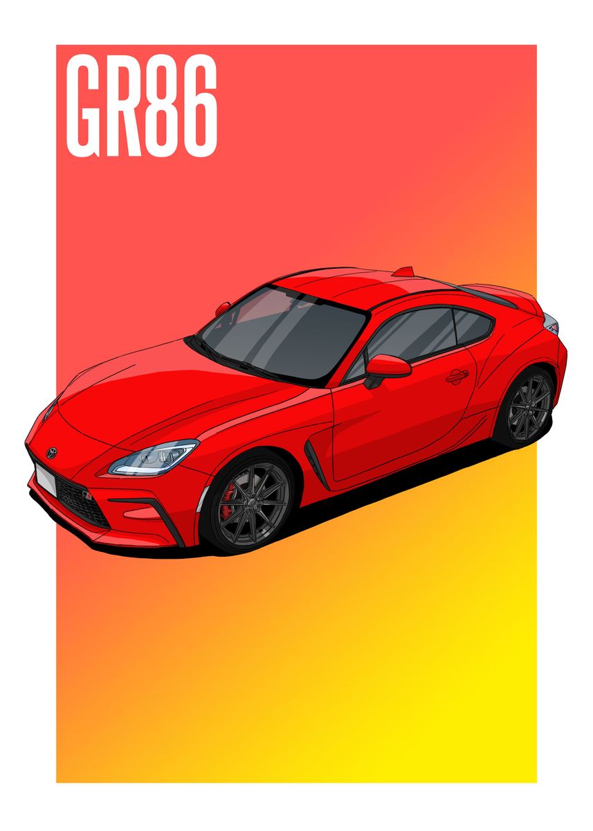 'GR 86' Poster, picture, metal print, paint by ND Fat | Displate