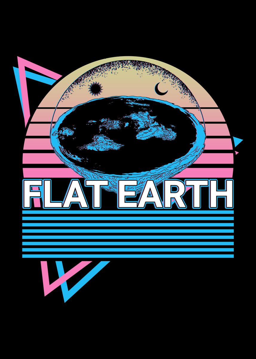 'Flat Earth' Poster, picture, metal print, paint by AestheticAlex ...
