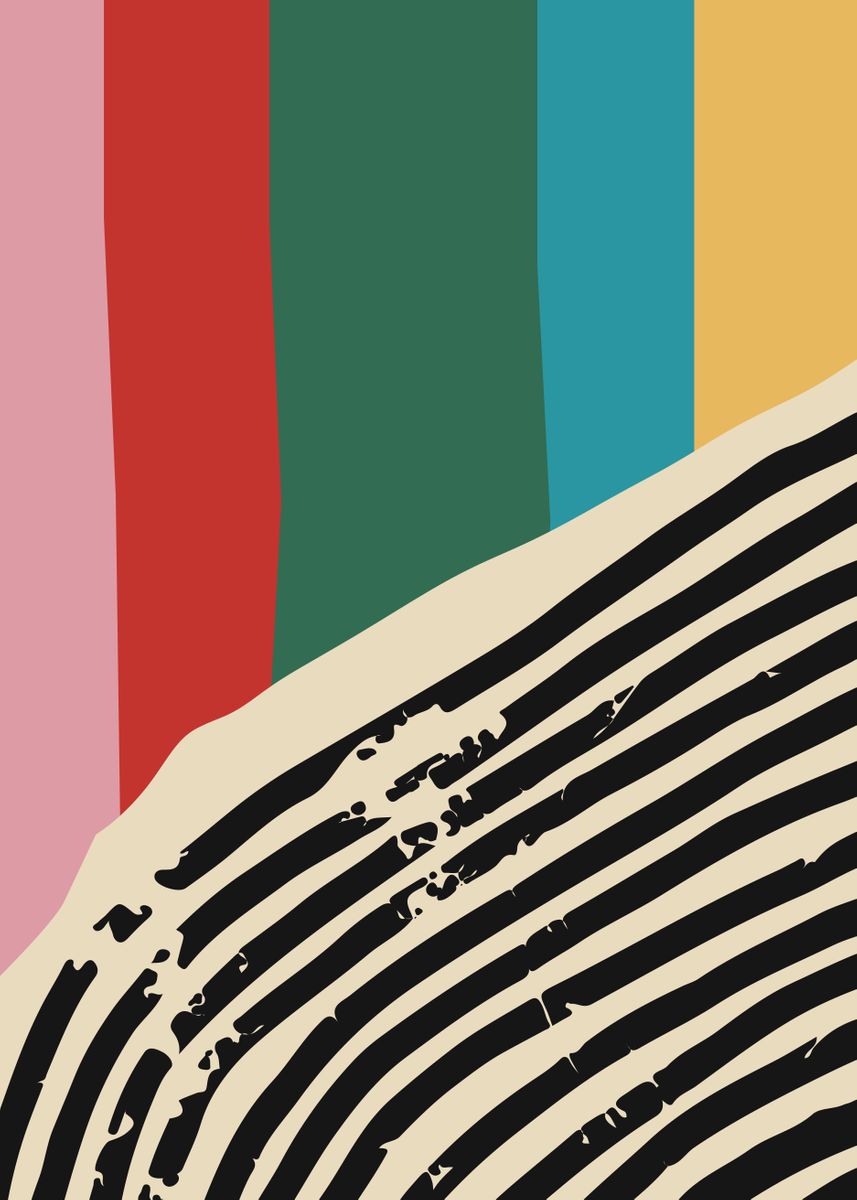 'Bold Abstraction' Poster, picture, metal print, paint by BluePinkPanther | Displate