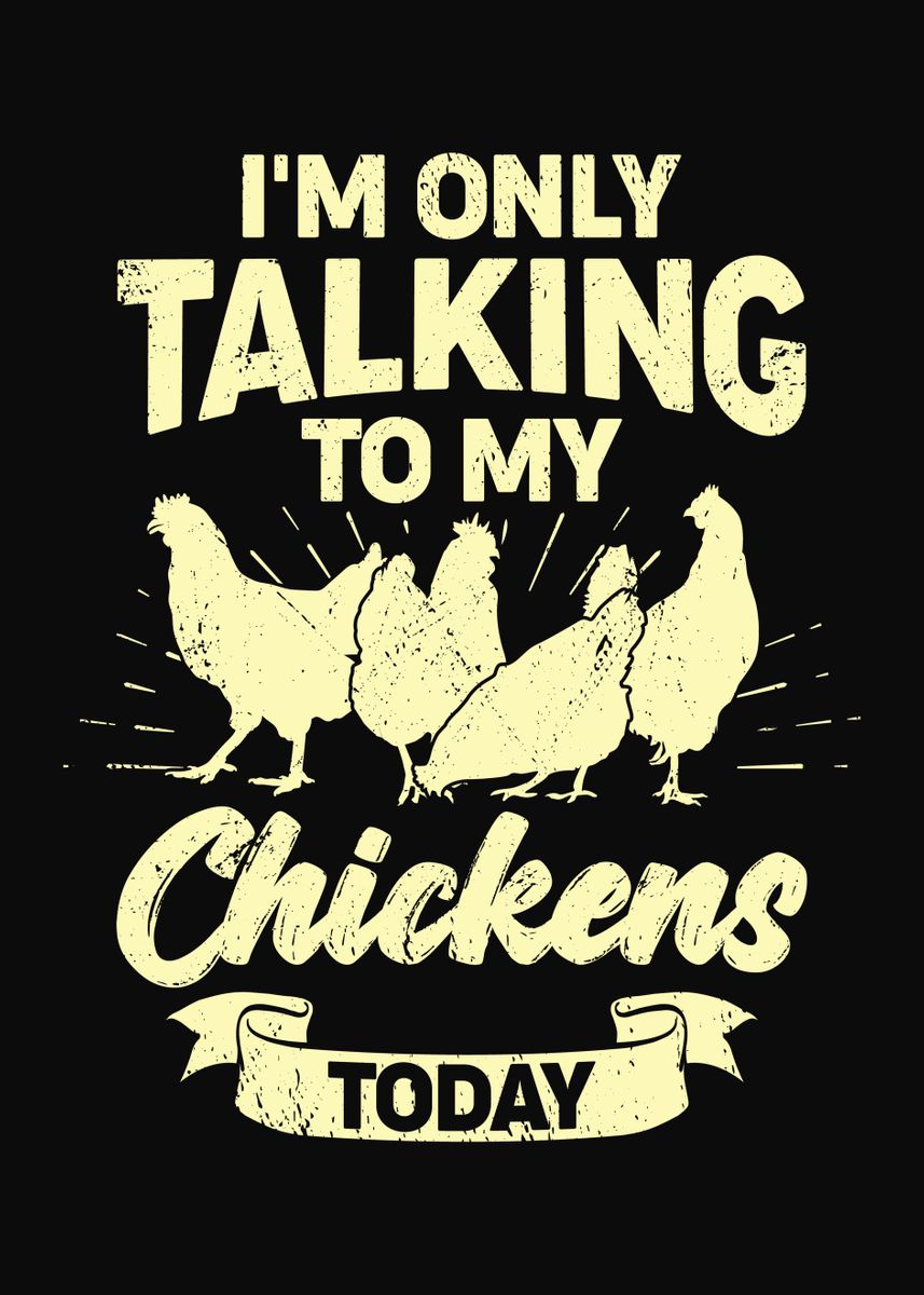 'Chicken Farming Farm' Poster, picture, metal print, paint by Marcel ...