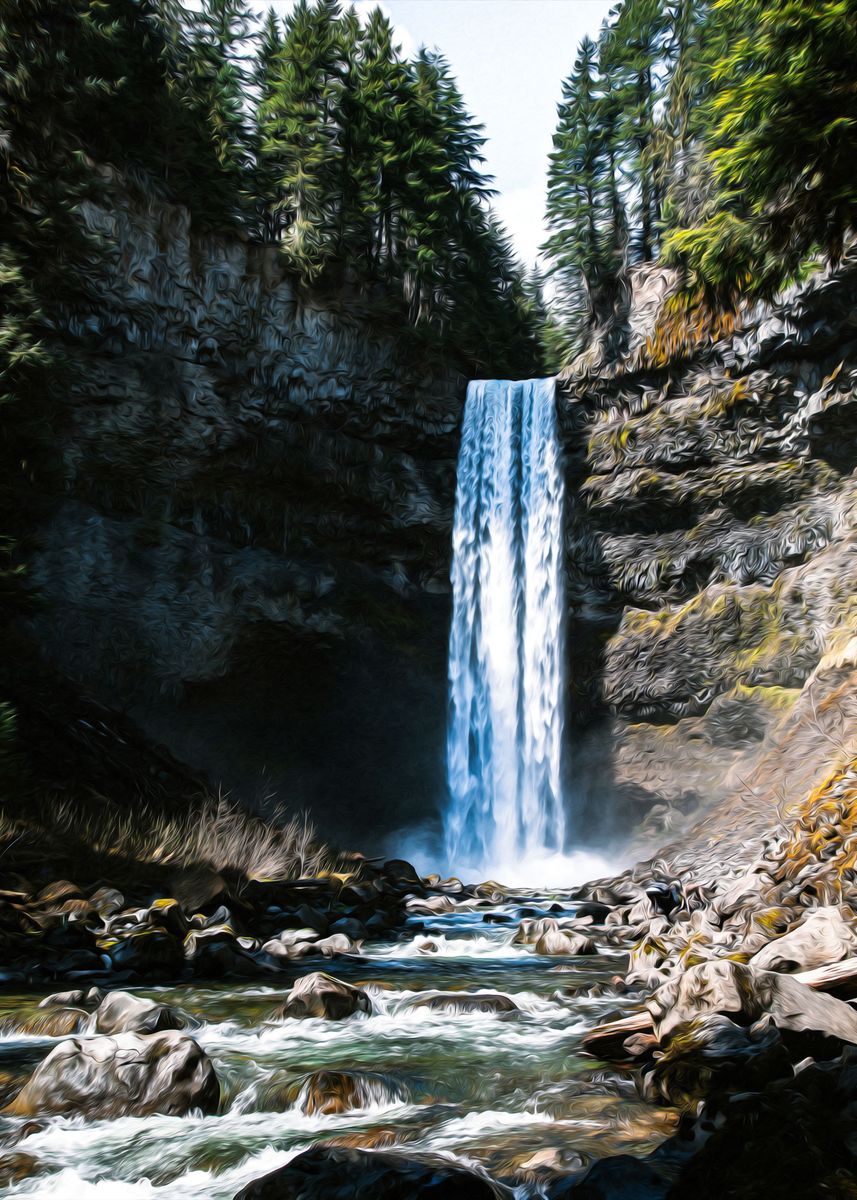 'Waterfall' Poster by Sonni | Displate