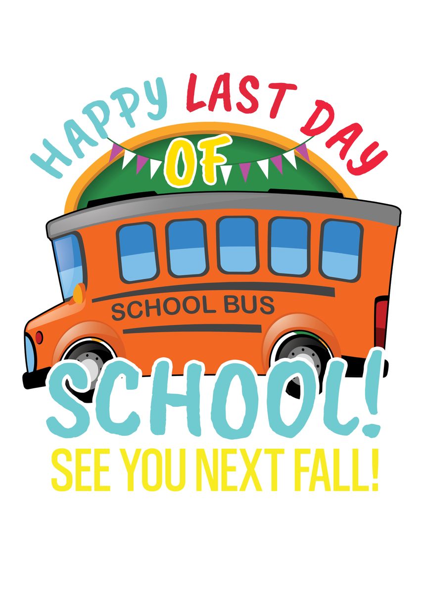 'Cute Day Of School Happy' Poster, picture, metal print, paint by ...