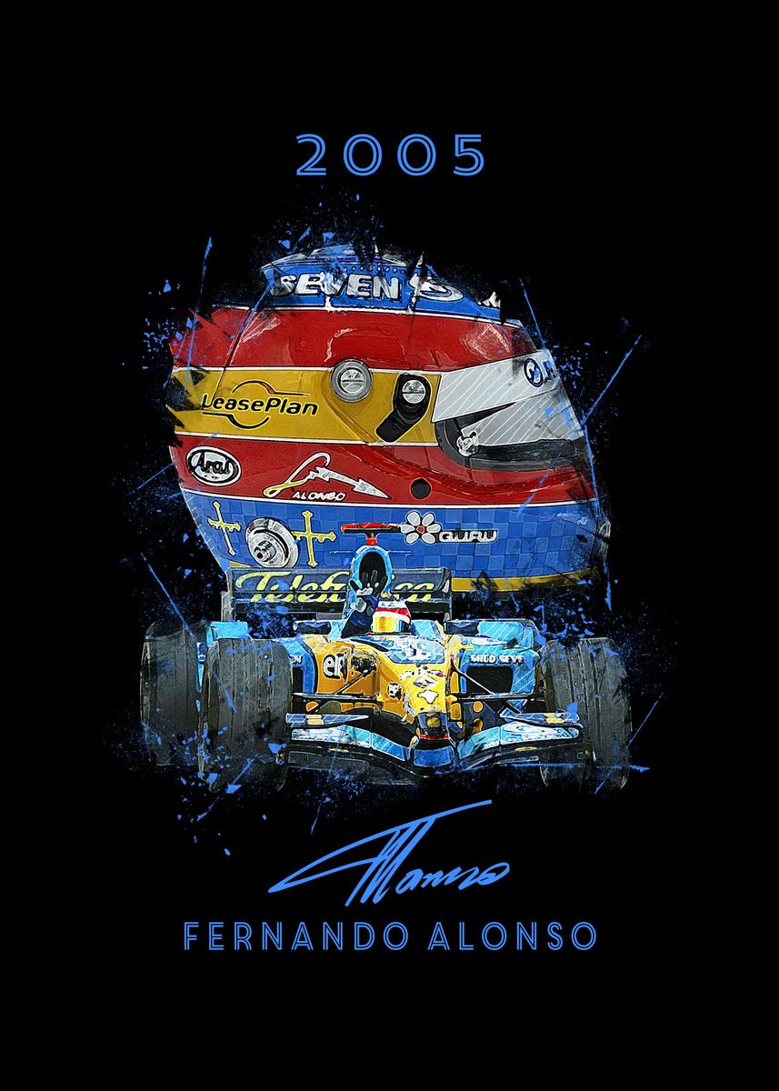 'Fernando Alonso ' Poster by Daisy Donna | Displate