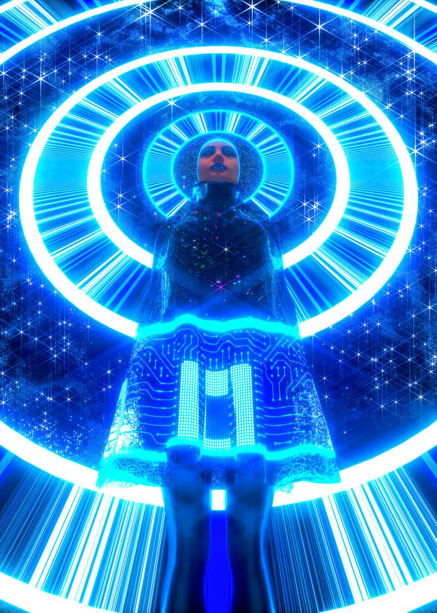 'Radiant Queen' Poster, picture, metal print, paint by Diego The ...