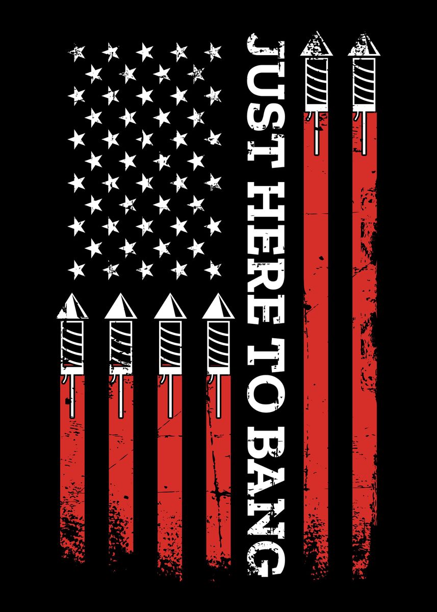 '4th of July fireworks with' Poster by Designzz | Displate