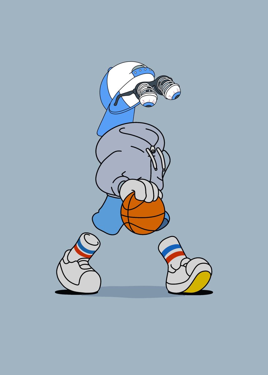 'Invisible basketball' Poster, picture, metal print, paint by UNIKORN ...