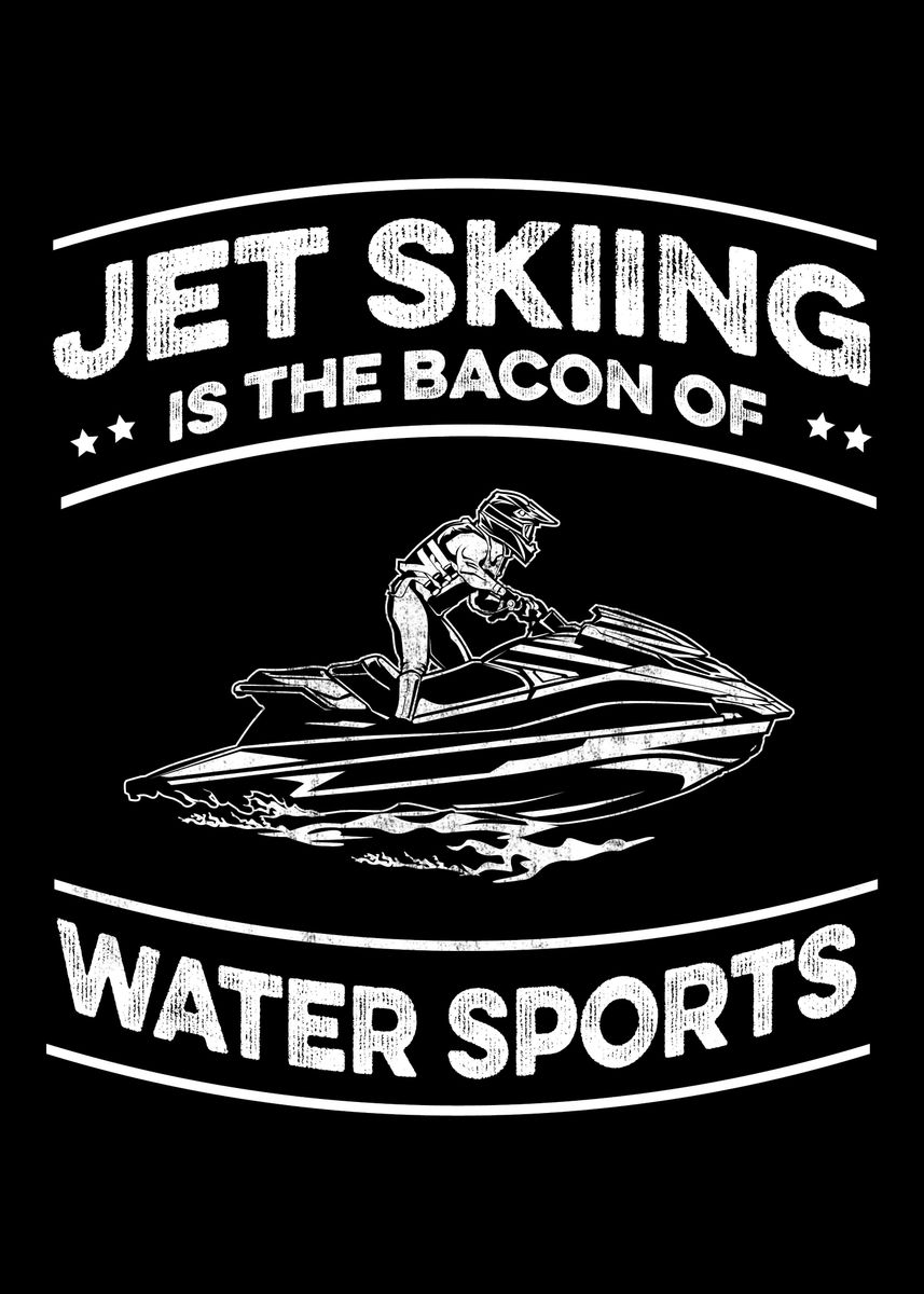 'Jet Ski' Poster, picture, metal print, paint by BobbyBubble | Displate