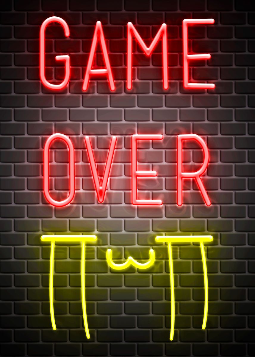 'Game Over' Poster, picture, metal print, paint by deidrera cheal ...