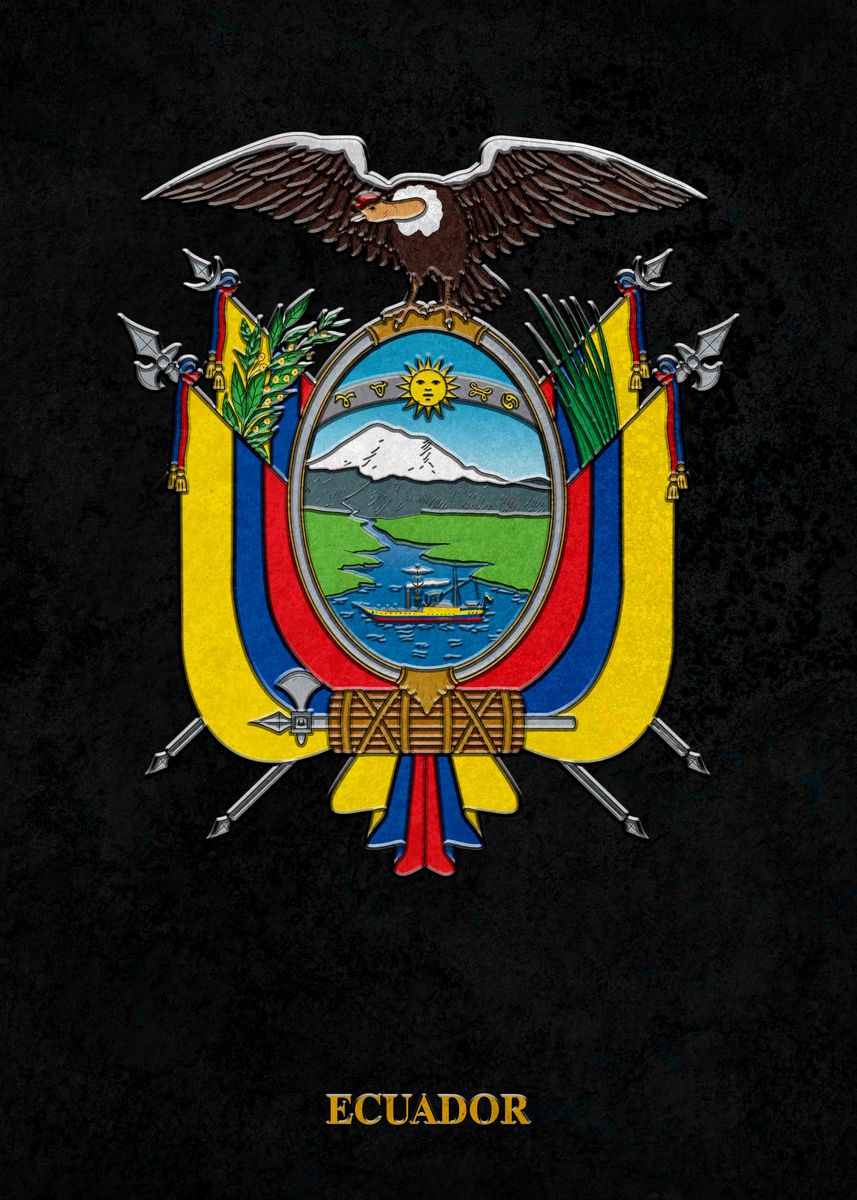 'Arms of Ecuador' Poster by Ferit Kurt | Displate