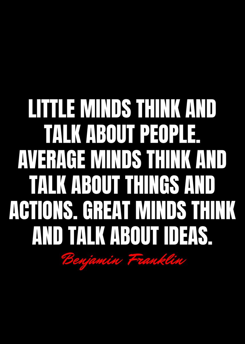 'Benjamin Franklin Quotes' Poster, picture, metal print, paint by Best ...