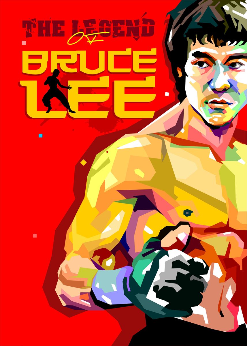 'The Legend Of Bruce Lee' Poster, picture, metal print, paint by Arie ...