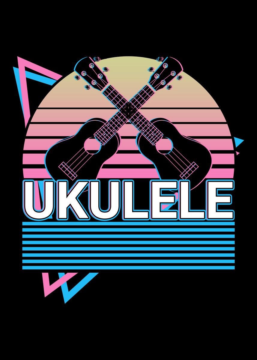 'Ukulele Retro' Poster by AestheticAlex | Displate