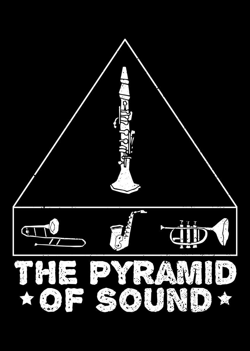 'The Pyramid Of Sound' Poster, picture, metal print, paint by ...